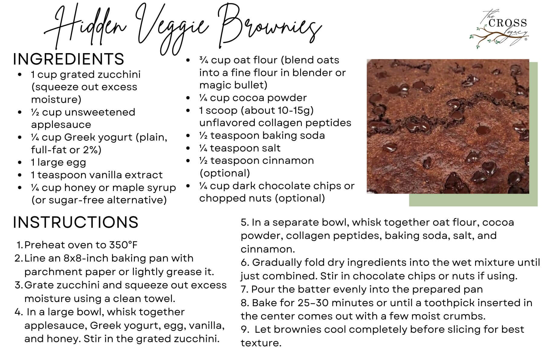 The Best Hidden Veggie Brownie Recipe